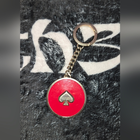 kate spade | Bags | Kate Spade New York Enamel Spade Key Ring Fob Purse ...
